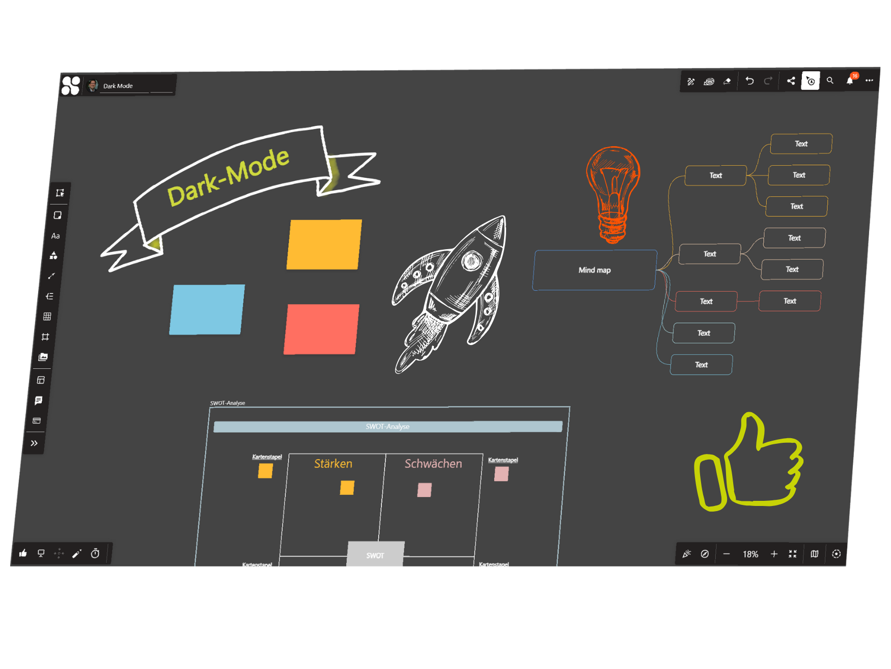 Dark Mode | Online-Whiteboard Collaboard